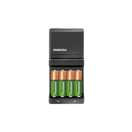 DURACELL Hi-Speed Charger with 2 x AA & 2 x AAA 'Duralock' Batteries