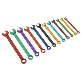 Multi-Colour Combination Spanner Set 8-19 mm